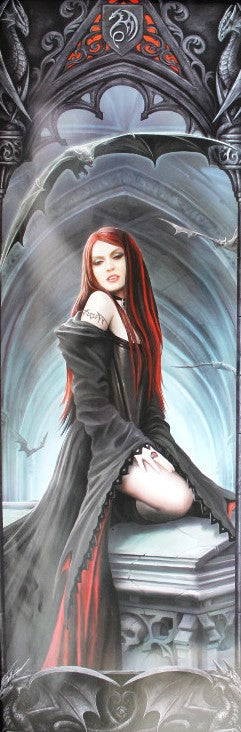 Vampire Crypt Sitting | Framed Prints | Red Dot