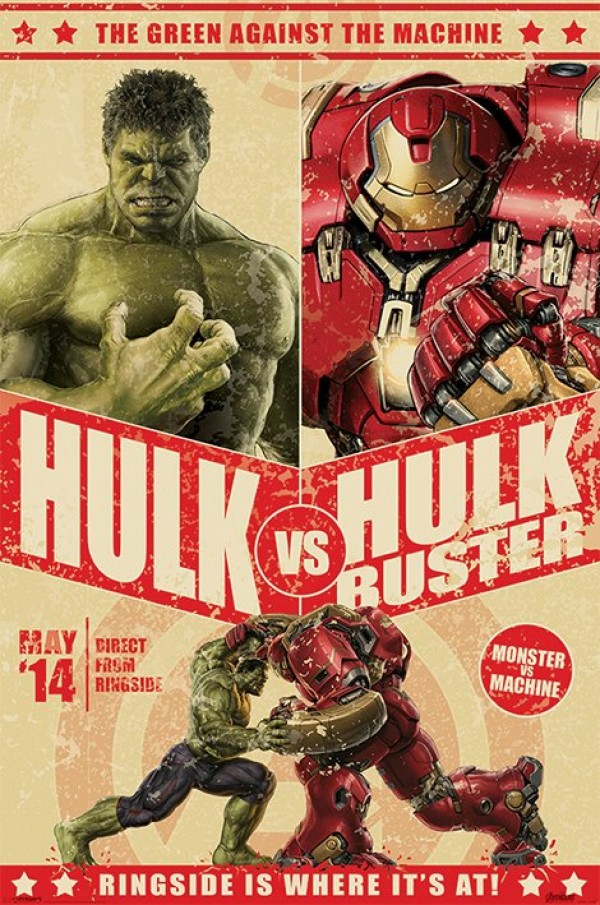 Hulk VS Hulk Buster | Framed Prints | Red Dot