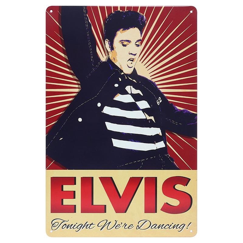 Elvis Metal Sign 20 x 30cm – Red Dot