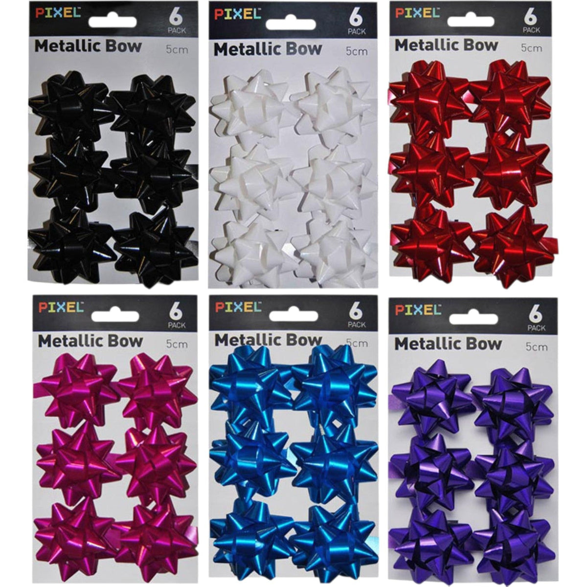 Star Bow Glossy 6 Pack | Arts & Crafts | Red Dot