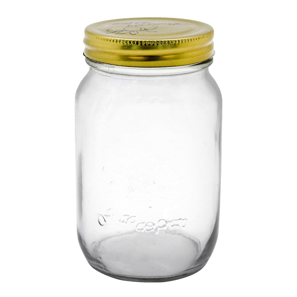 Roma Clear Glass Conserve Jar 550ml – Red Dot