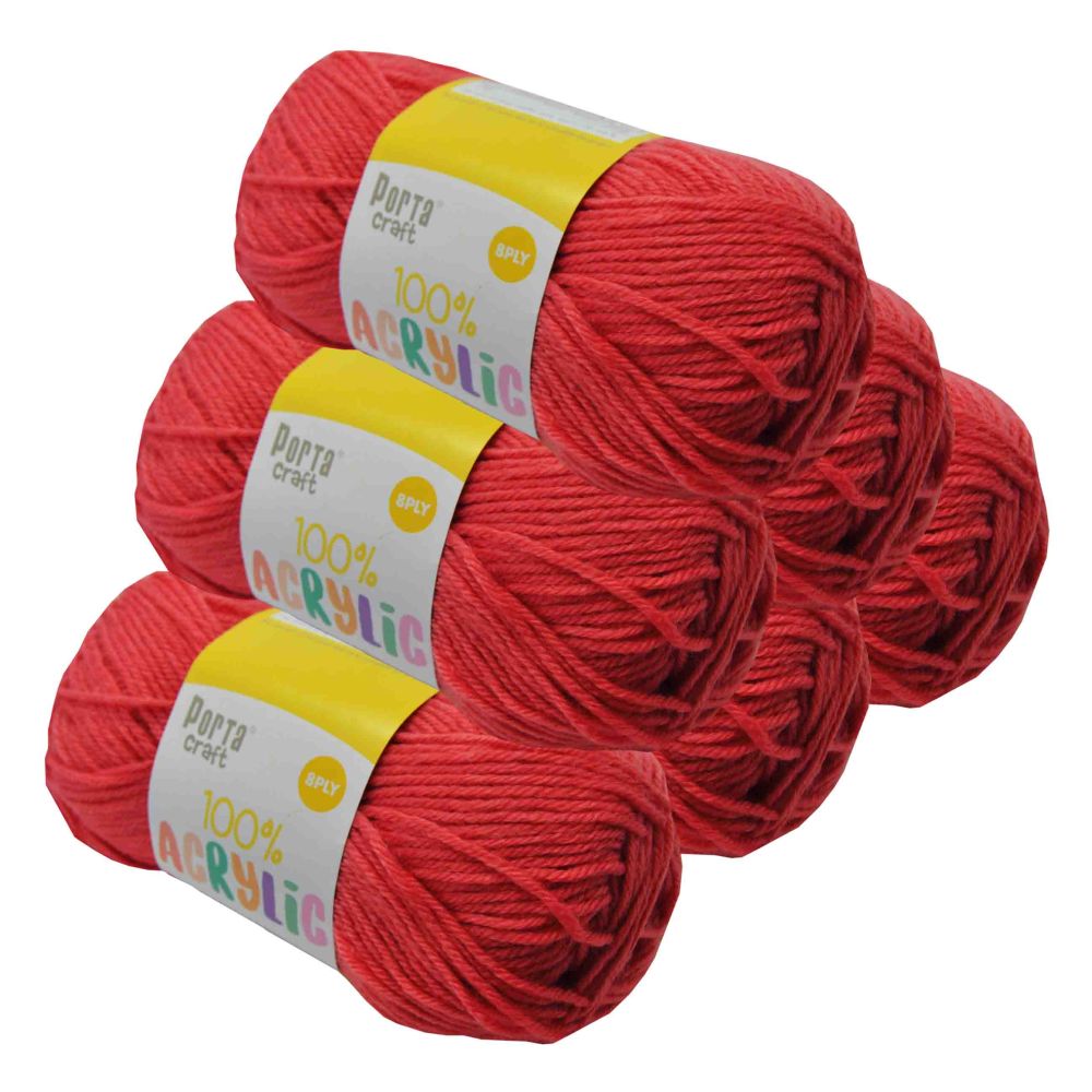 Acrylic Yarn Salmon 100g | Arts & Crafts | Red Dot