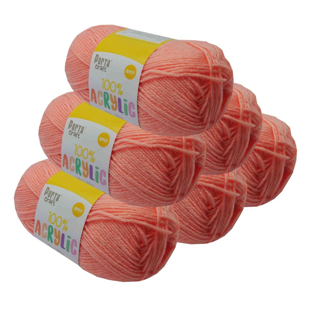Acrylic Yarn Apricot 100g | Art Supplies | Red Dot